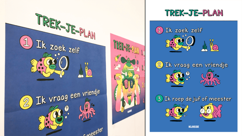 Trek-je-plan: poster voor zelfsturing in de klas – Klasse