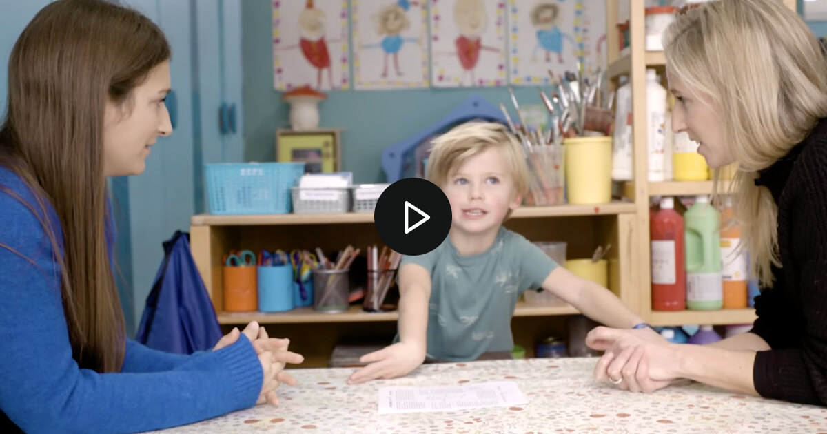 Kleuters leiden het oudercontact – Klasse